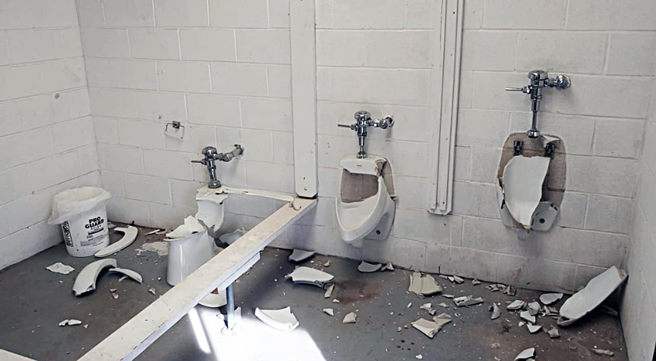 Urinals ripped out, playgrounds damaged, part of vandalism at ...